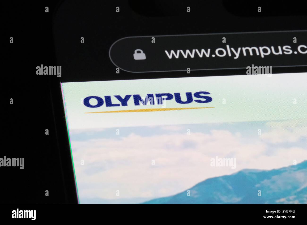Olympus Corporation brand logo on website Stock Photo - Alamy