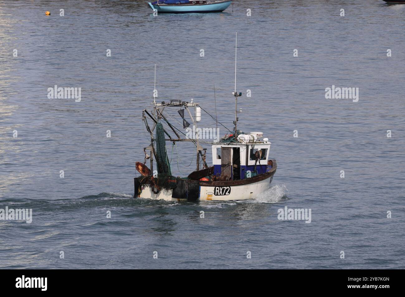The UK registered fishing vessel FV PROVIDER (RX72) making its way up ...