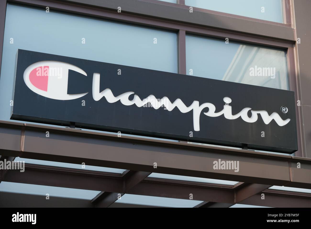 Suzhou,China-August 20th 2023: Champion store sign brand logo close up ...