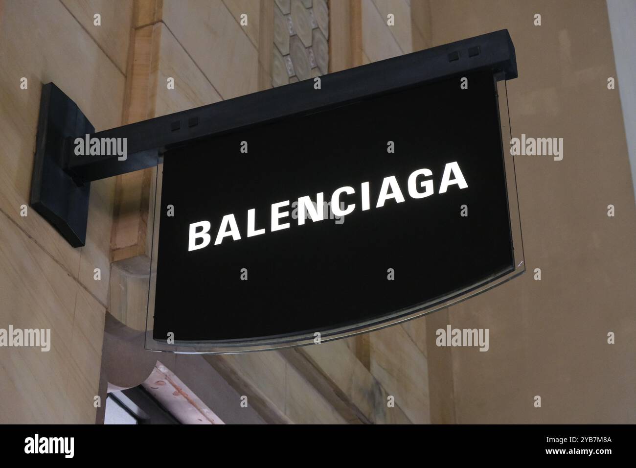 Suzhou,China-August 20th 2023: Balenciaga store sign brand logo Stock ...