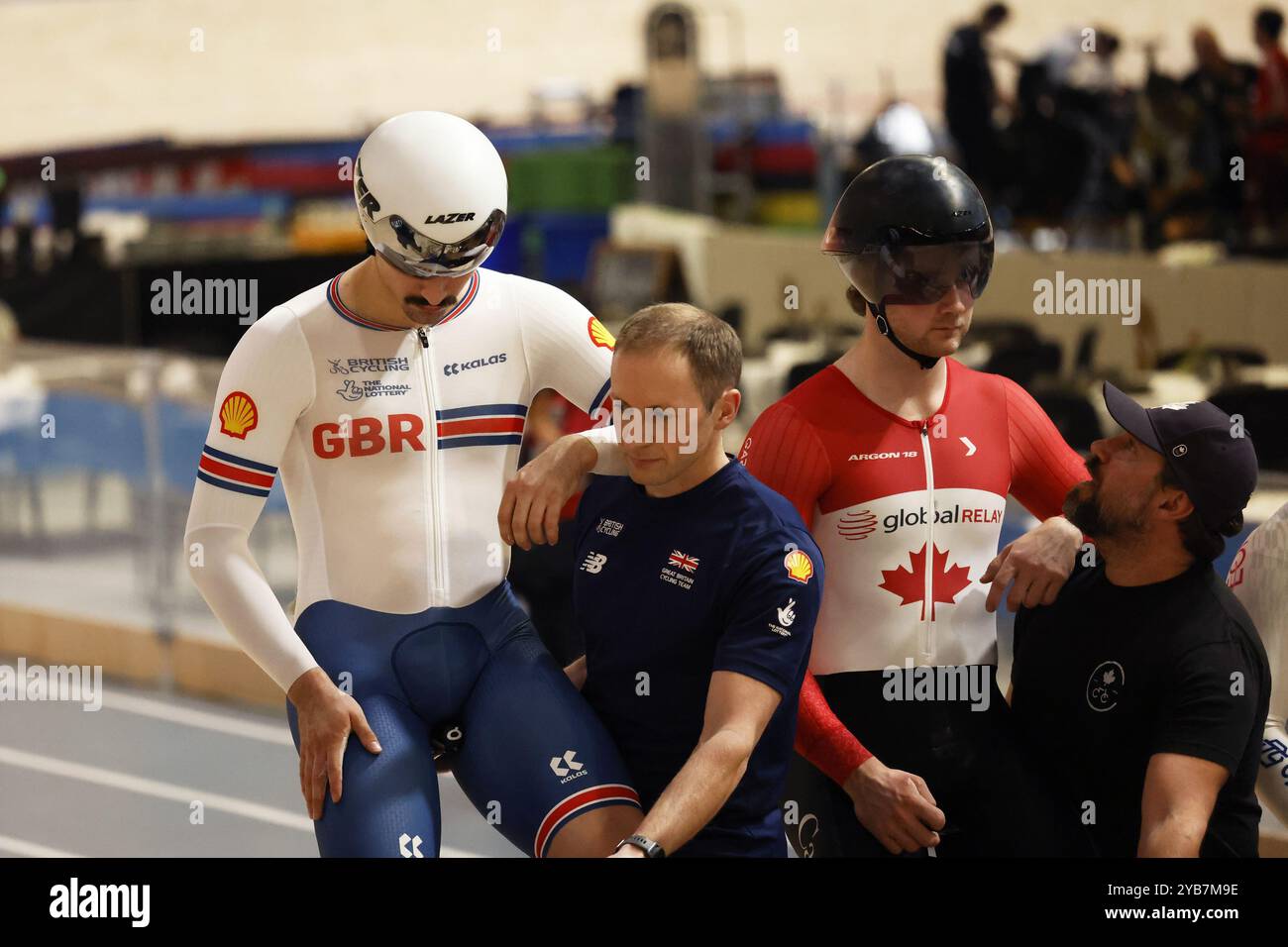 Copenhagen, Denmark, October 17 2024 Tissot Track Cycling World ...