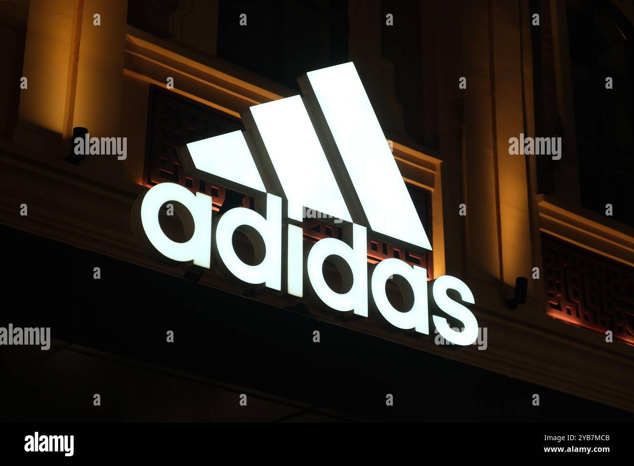 Suzhou,China-August 20th 2023: adidas store sign company brand logo ...