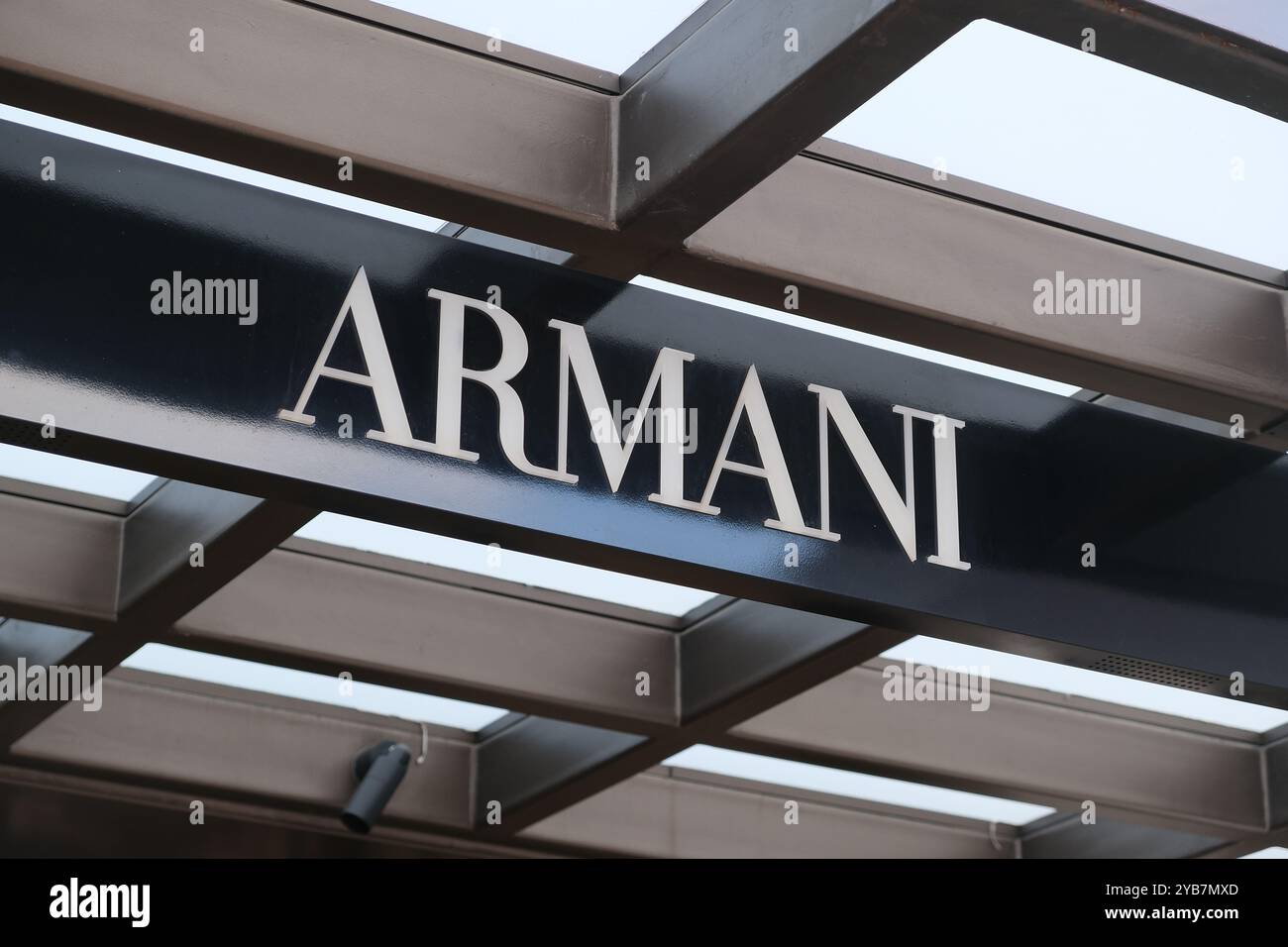 Shanghai,China-September 2nd 2023: Giorgio Armani store sign company ...