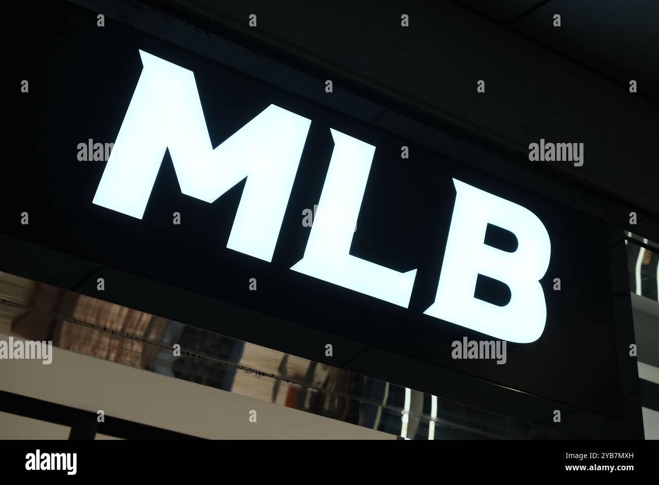 MLB store sign brand logo Stock Photo - Alamy