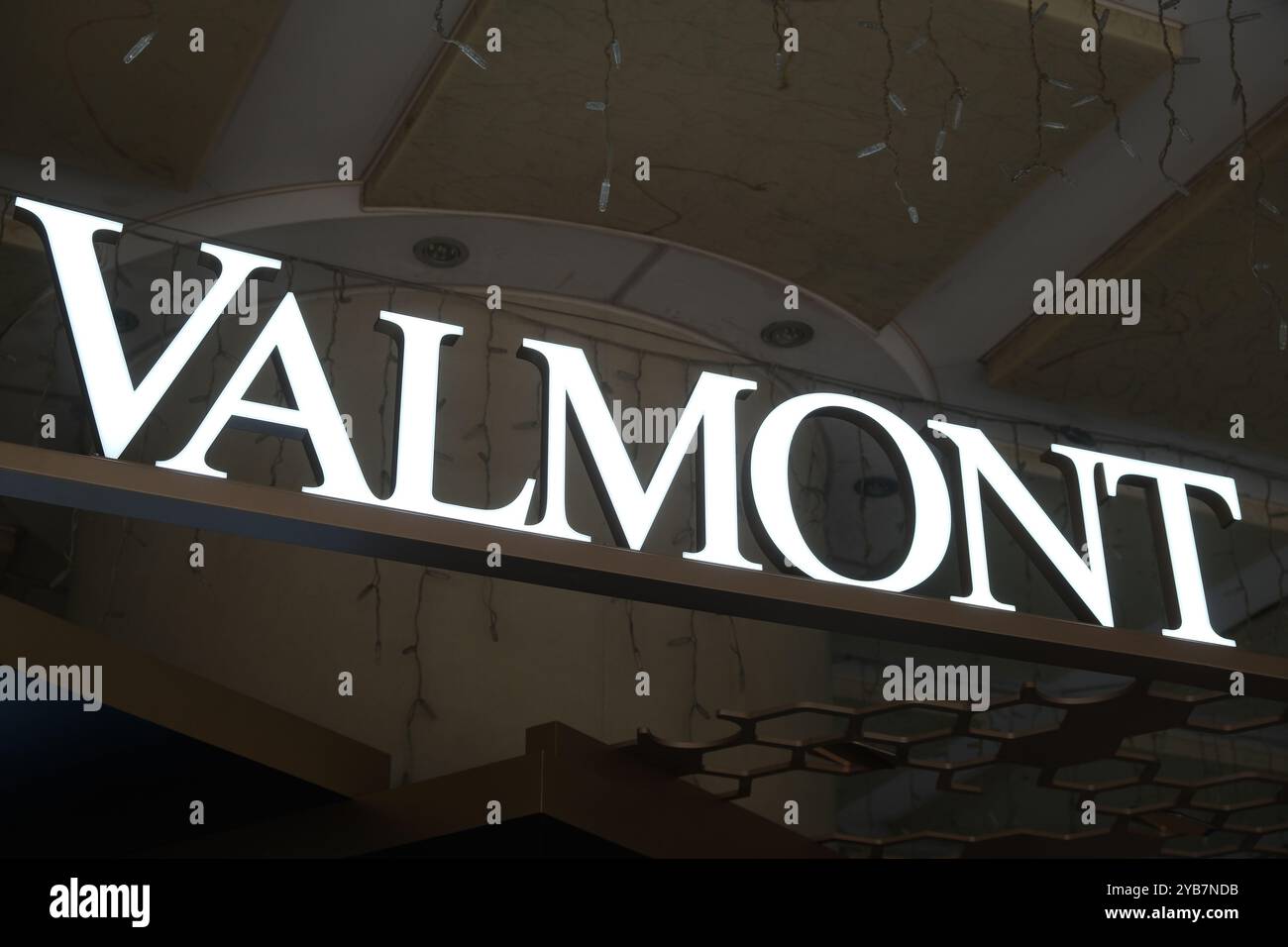 Shanghai,China-Sep. 15th 2023: Valmont Cosmetics store sign company ...