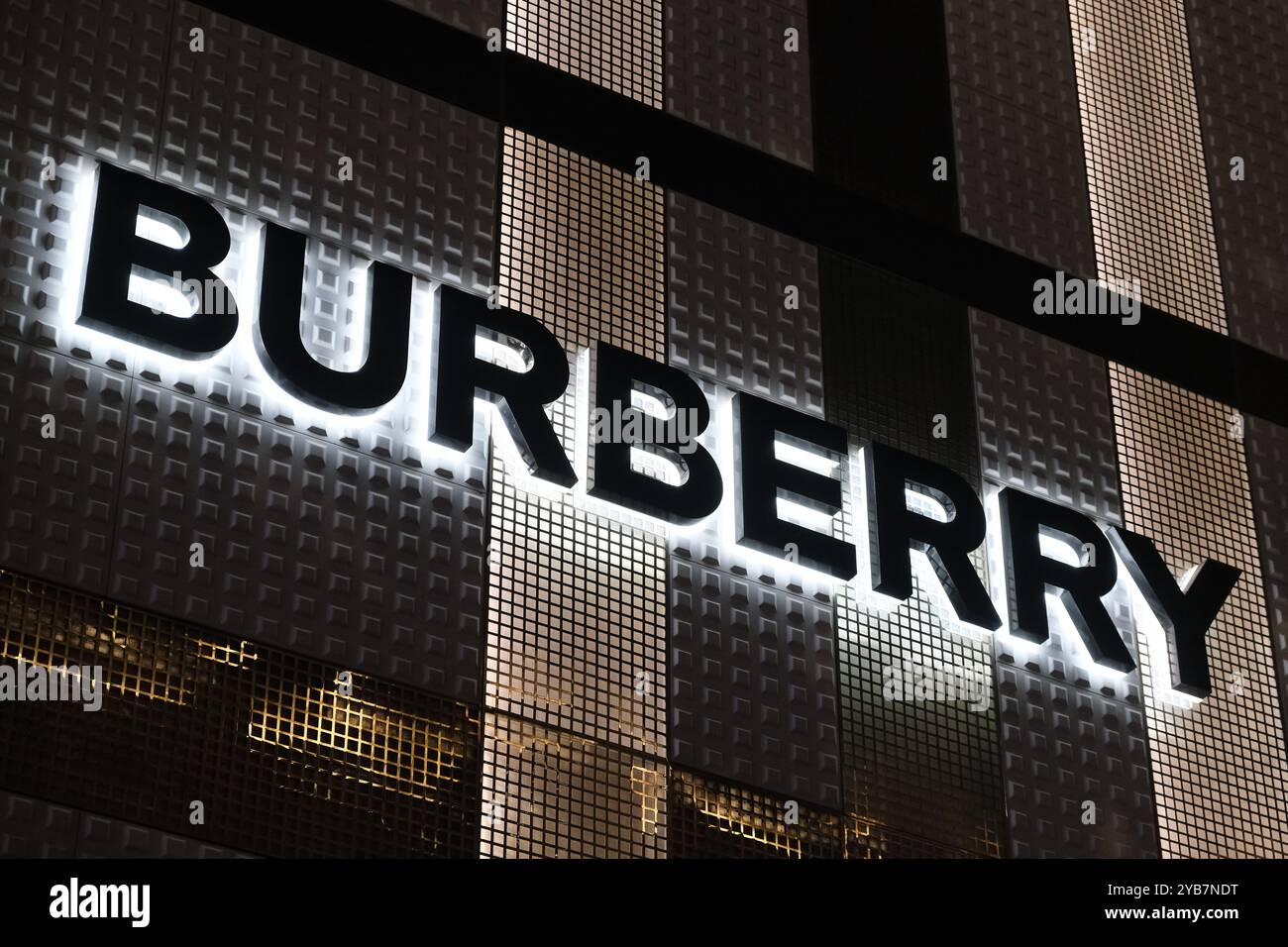 Shanghai,China-Sep. 15th 2023: Burberry company store brand logo sign ...