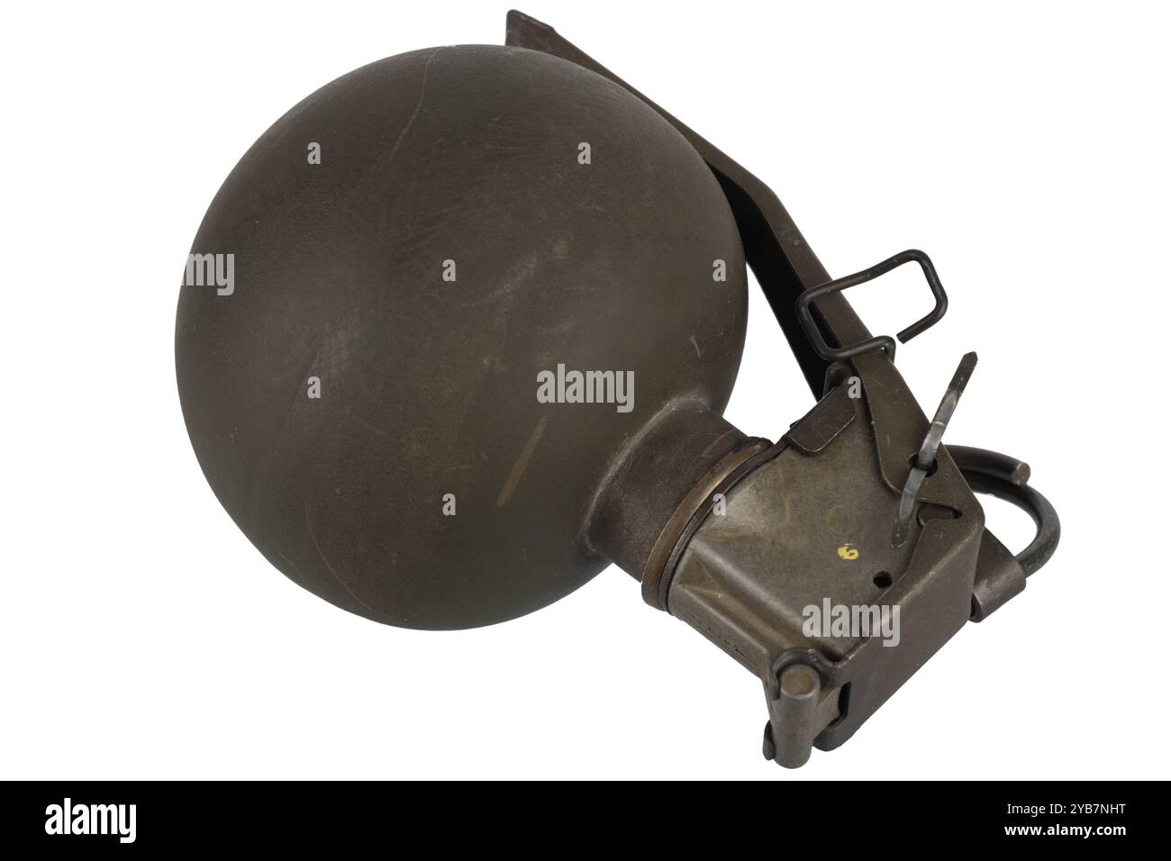 M67 fragmentation hand grenade isolated on white background Stock Photo ...