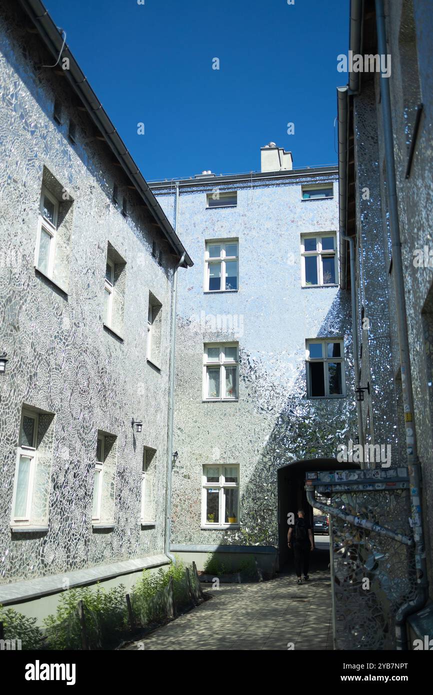 Lodz, Poland - May 2024: Rose Passage as the courtyard and the tenement ...
