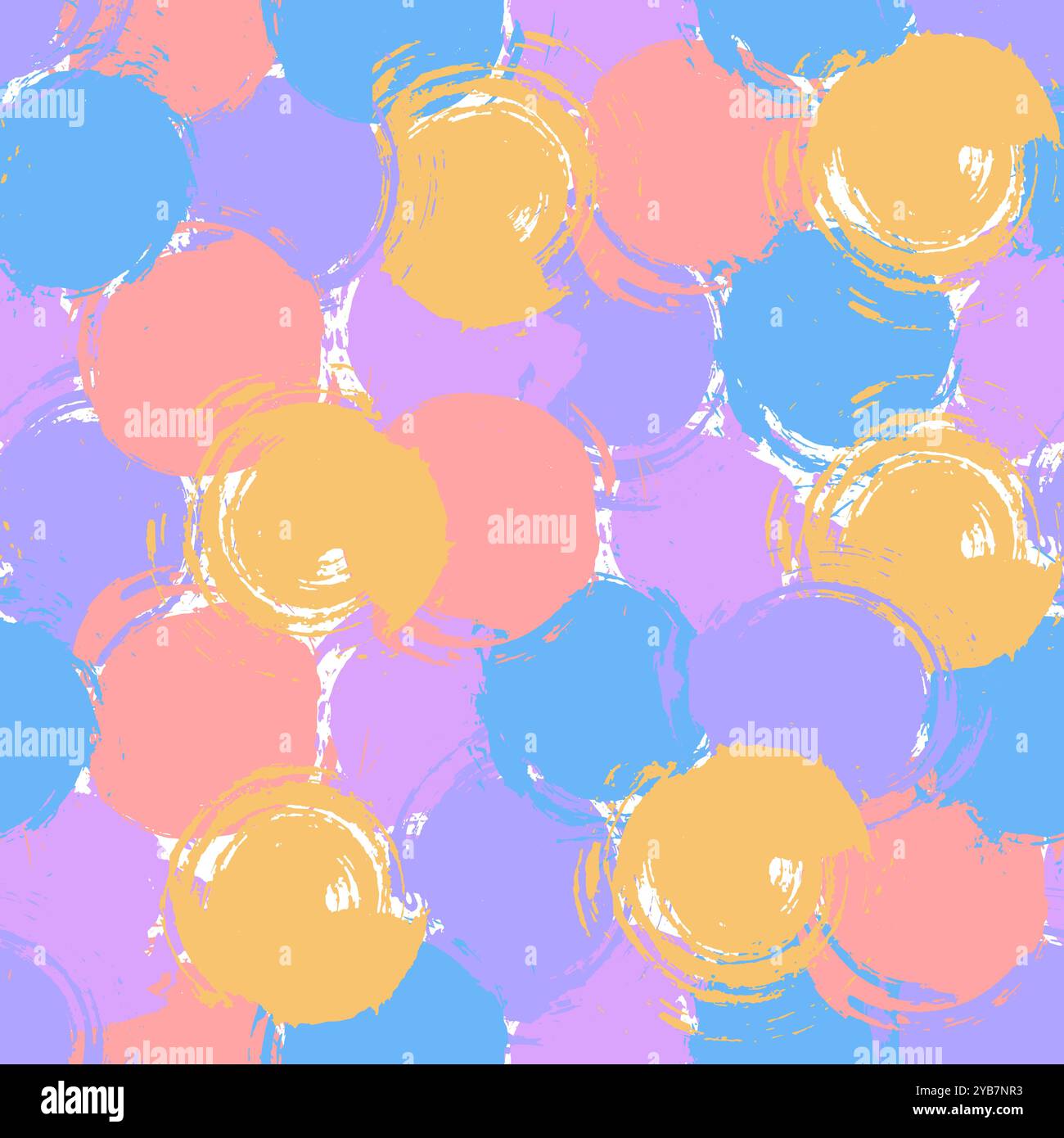 Vector polka dot pattern. Brush background Stock Vector Image & Art - Alamy