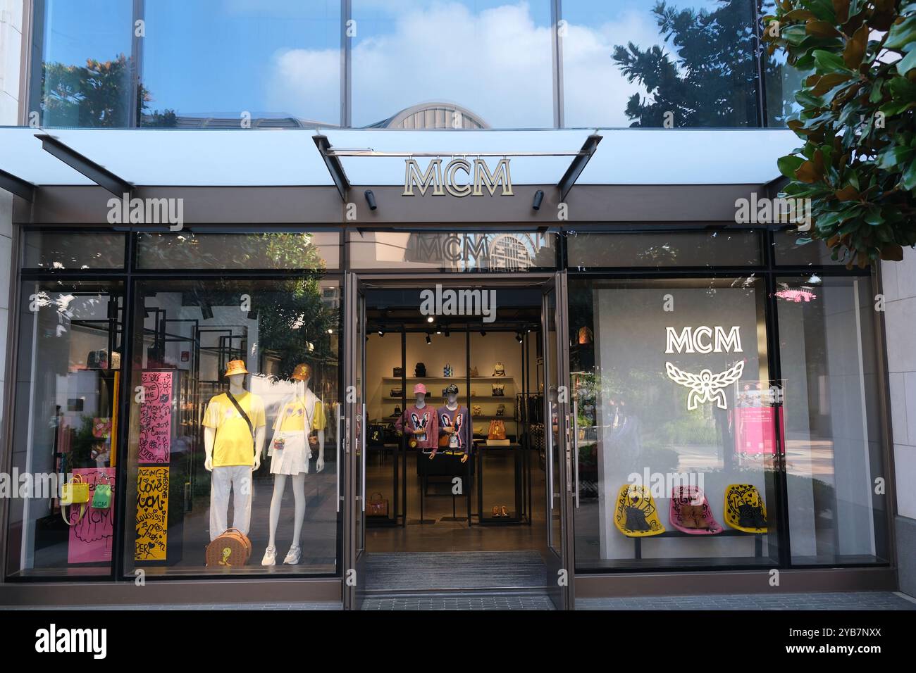 Shanghai,China-September 2nd 2023: facade of large MCM retail store ...