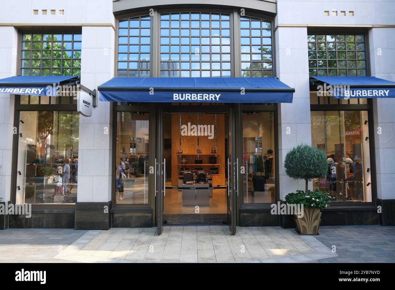 Shanghai,China-September 2nd 2023: facade of large Burberry retail ...