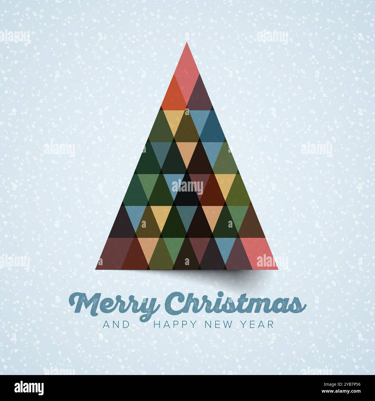Simple merry christmas card template in retro vintage style. Retro ...