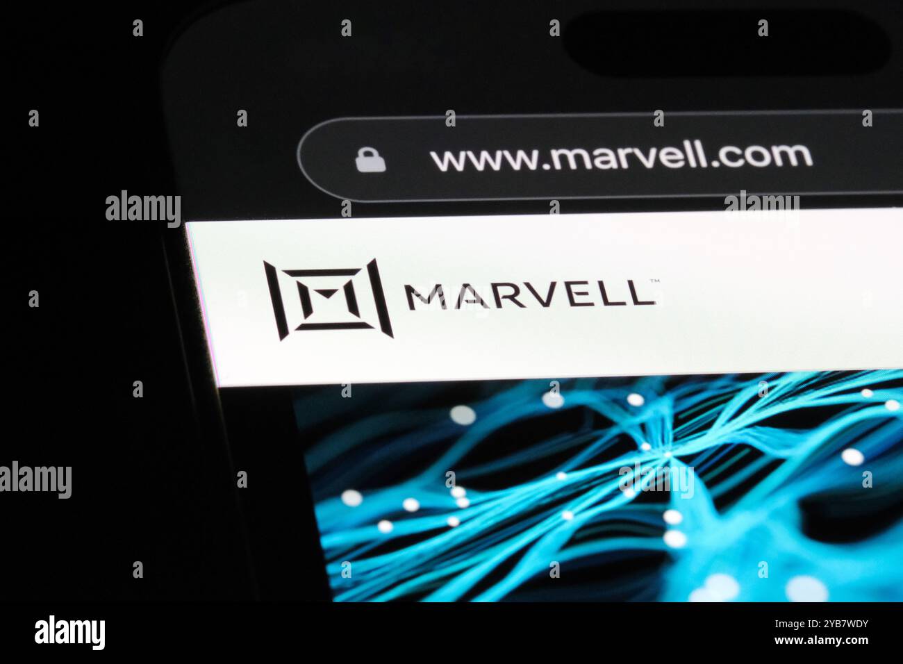 Shanghai,China-May 6th 2024: Marvell Technology company brand logo on ...