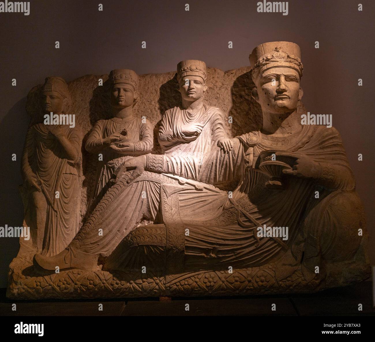 detail of family funerary grouping from the Tomb of Malku/Malko of the ...