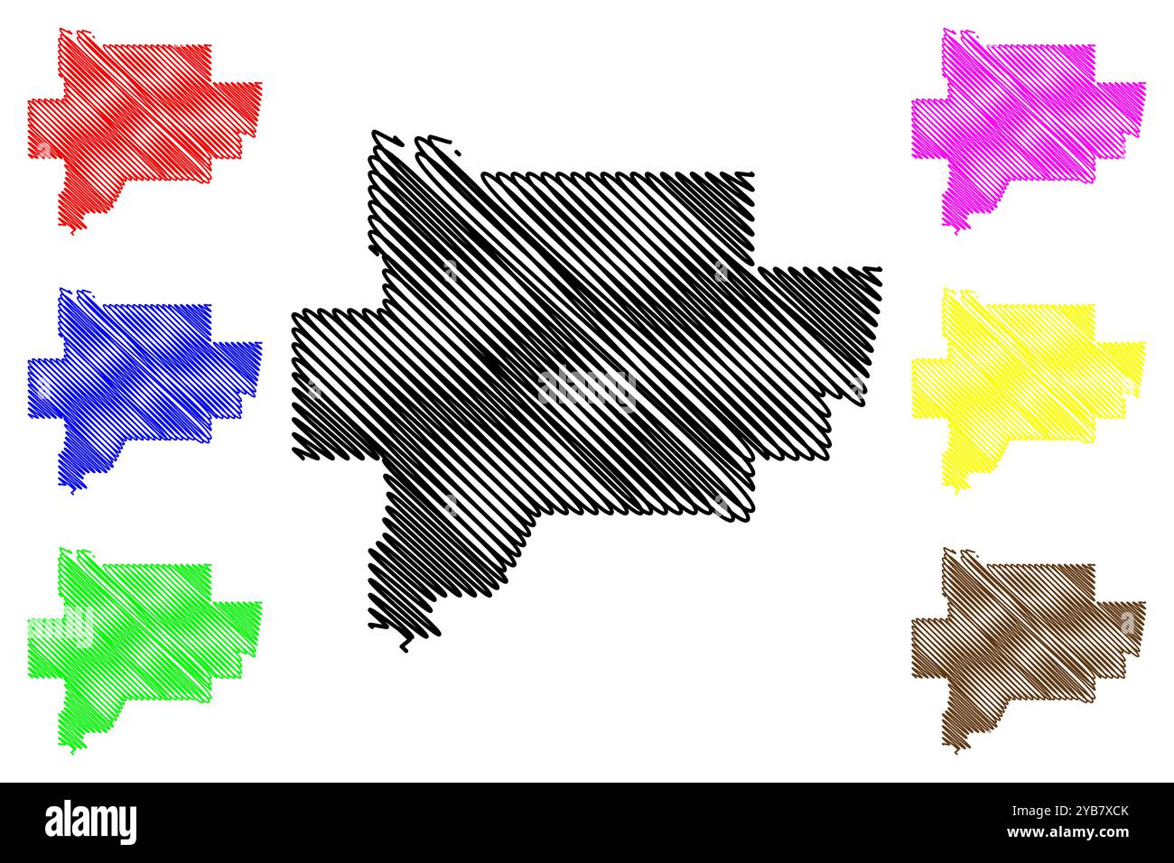 Greater shepparton vector outline map Cut Out Stock Images & Pictures ...