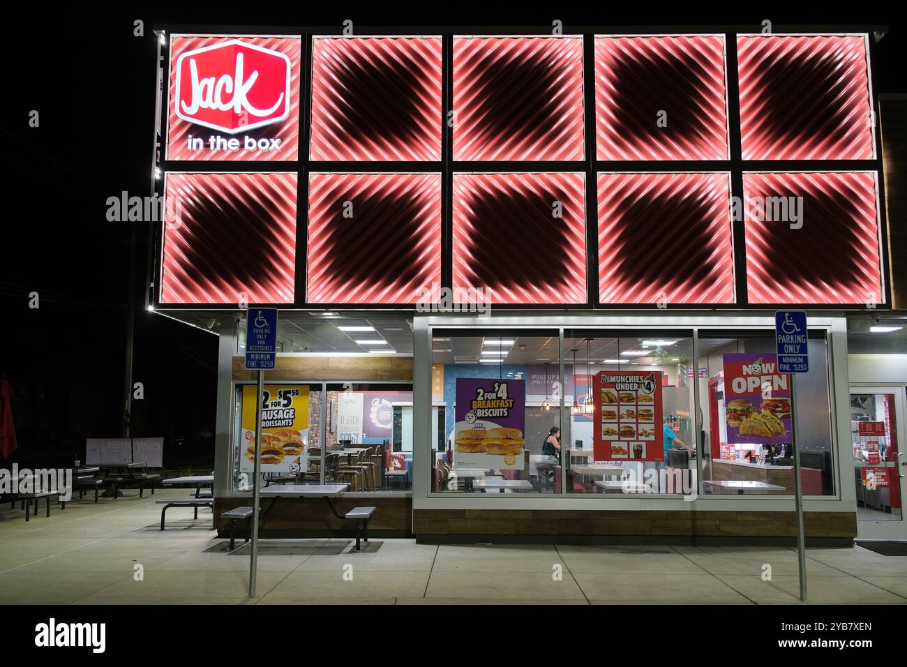 Merced,California,USA-June 10th 2024: Jack in the Box fast-food ...