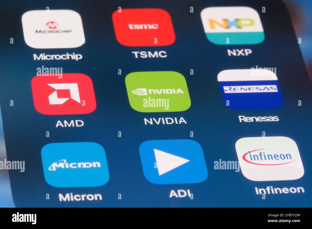 Shanghai,China-July 5th 2024: Nvidia, AMD, Micron, Microchip, TSMC ...