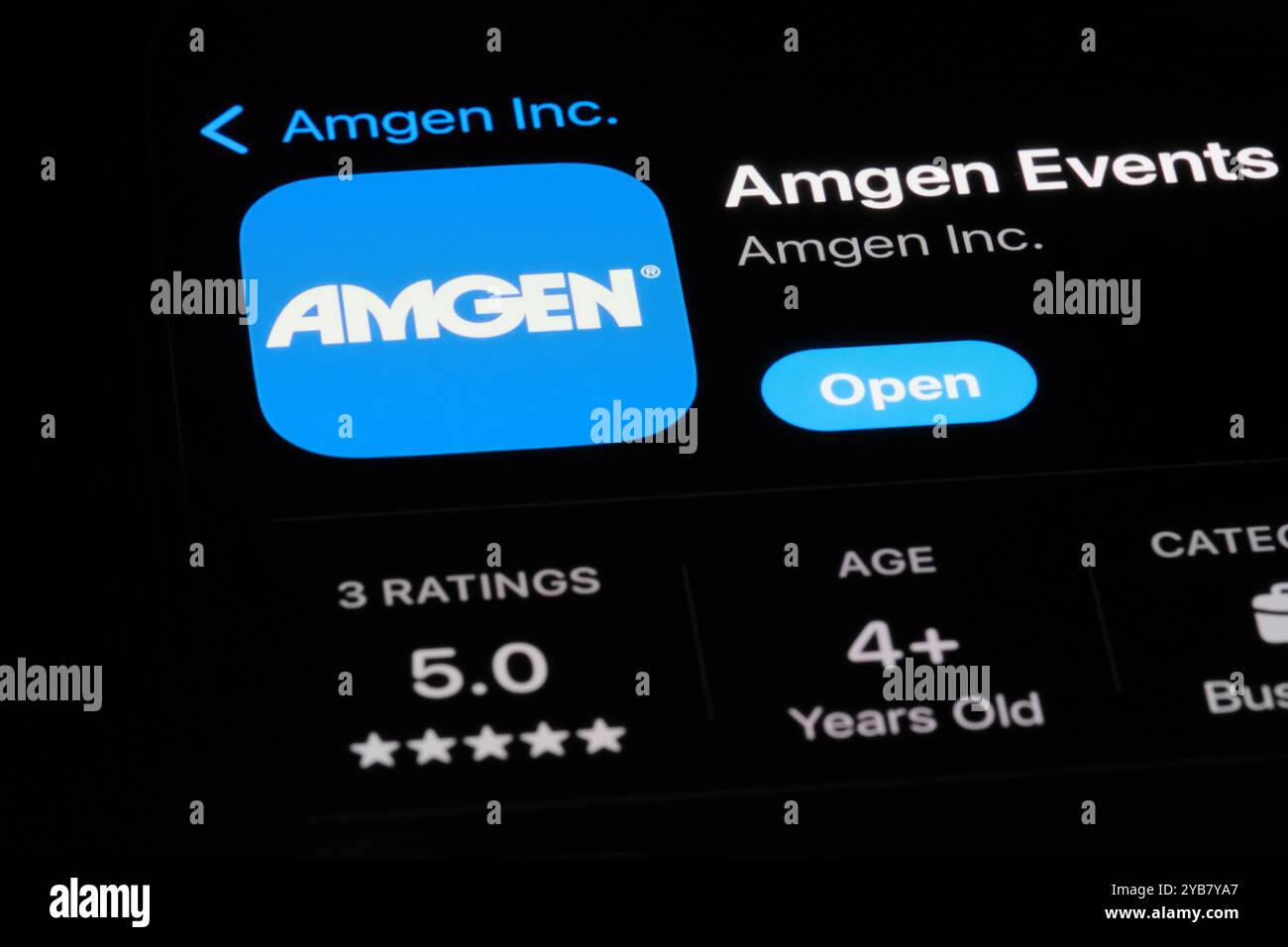 Shanghai,China-July 9th 2024: Amgen company icon brand logo Stock Photo ...