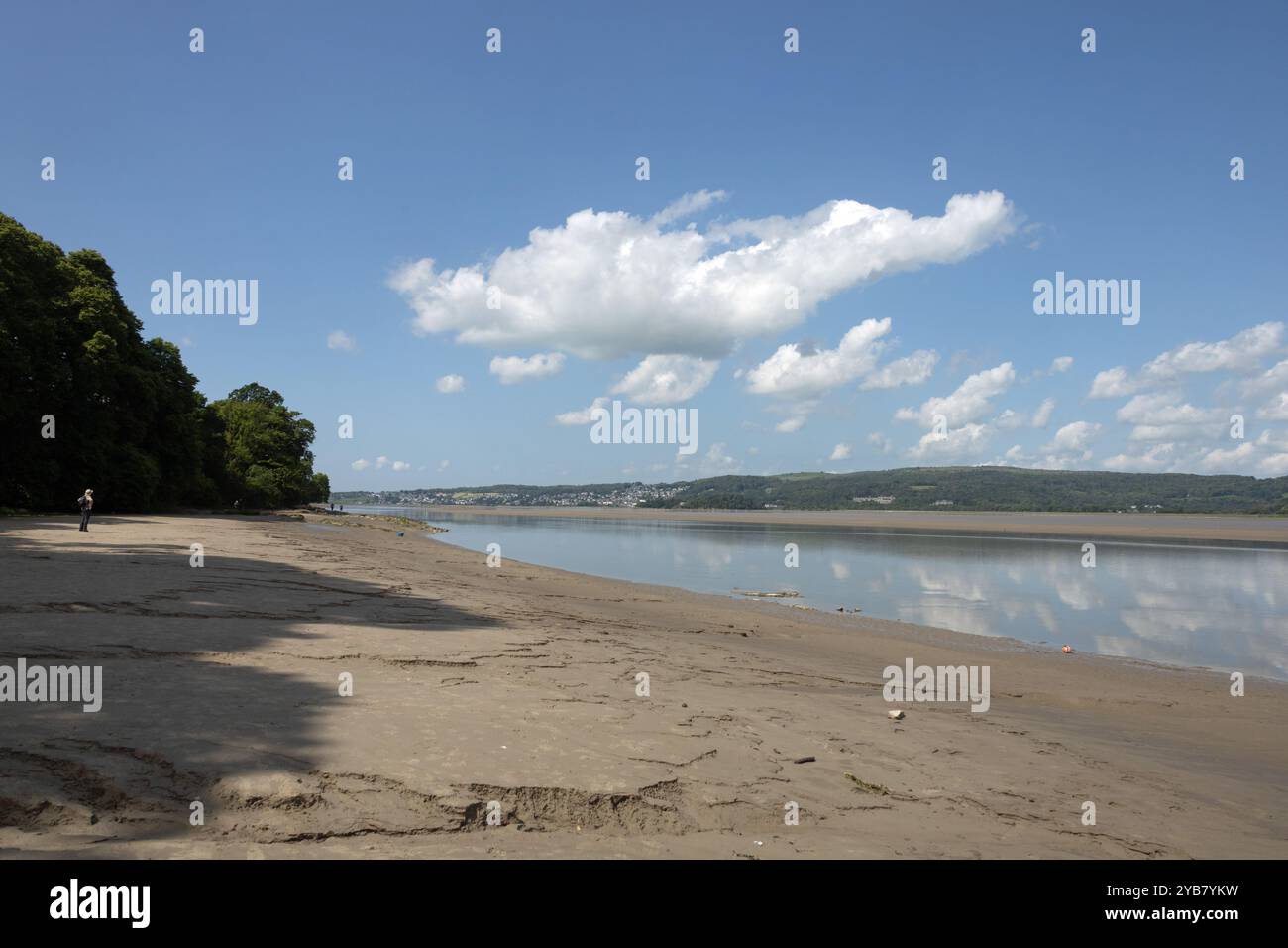 The River Kent Estuary a view between Arnside and New Barns Westmorland ...