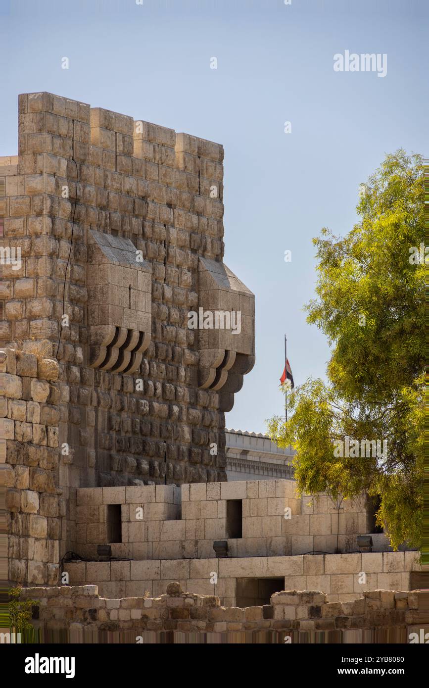 walls of Ayyubd citadel, Damascus, Syria Stock Photo - Alamy