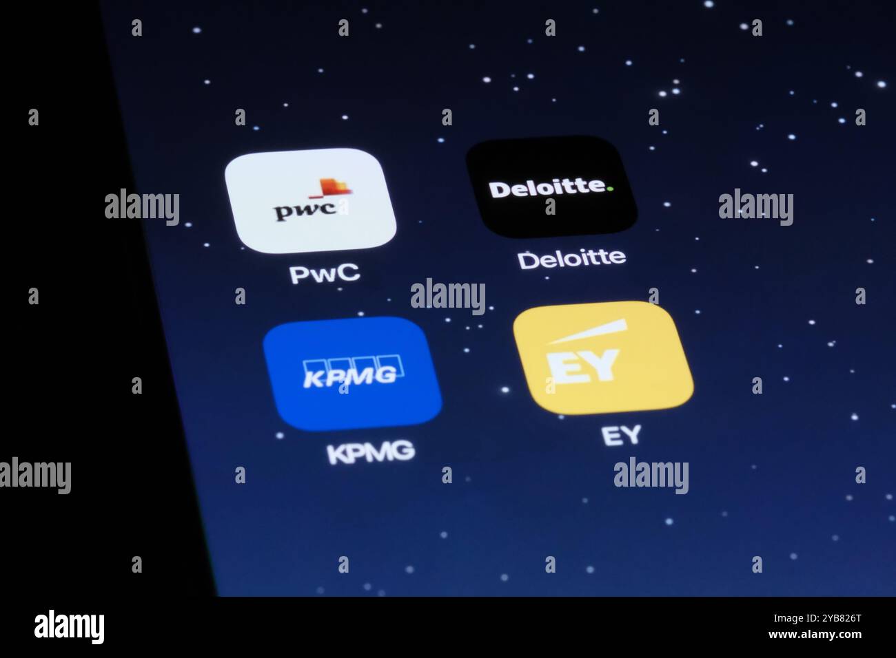 Shanghai,China-Sep.4th 2024:Deloitte, EY, KPMG, and PwC company brand ...