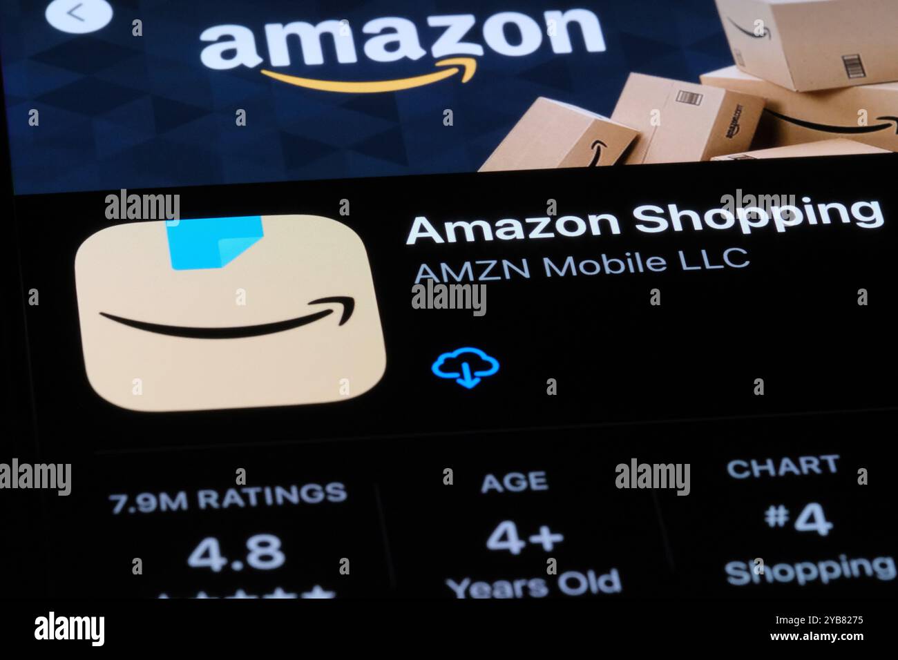 Shanghai,China-August 20th 2024:Amazon app icon brand logo Stock Photo - Alamy