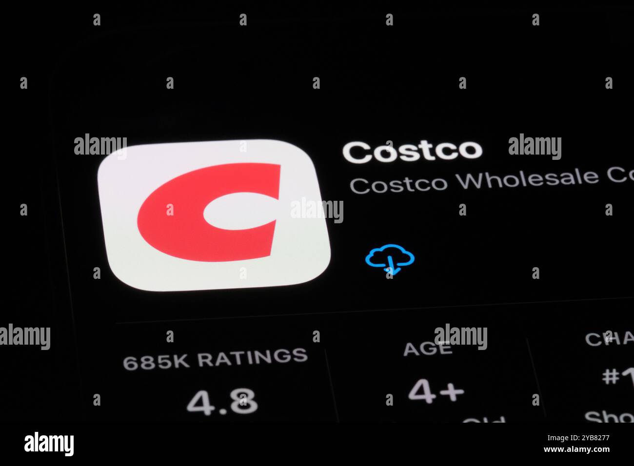 Shanghai,China-August 20th 2024:Costco app icon and company brand logo ...