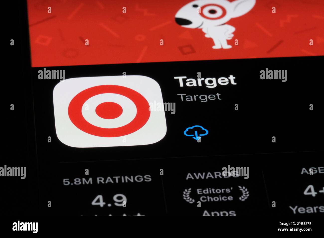 Shanghai,China-August 20th 2024:Target app icon and company brand logo ...