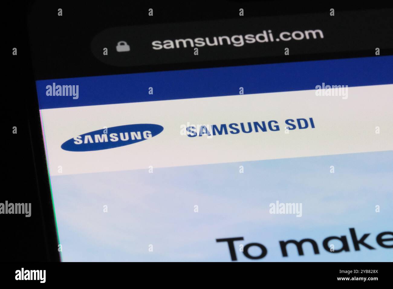 Shanghai,China-August 20th 2024:Samsung SDI company brand logo Stock ...