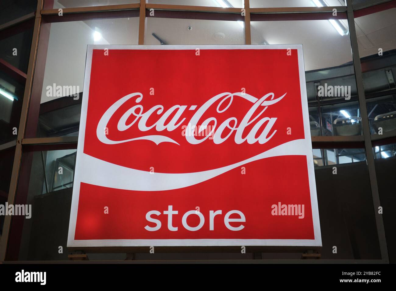 Las Vegas,Nevada,USA-June 17th 2024:Coca-Cola store sign company brand ...
