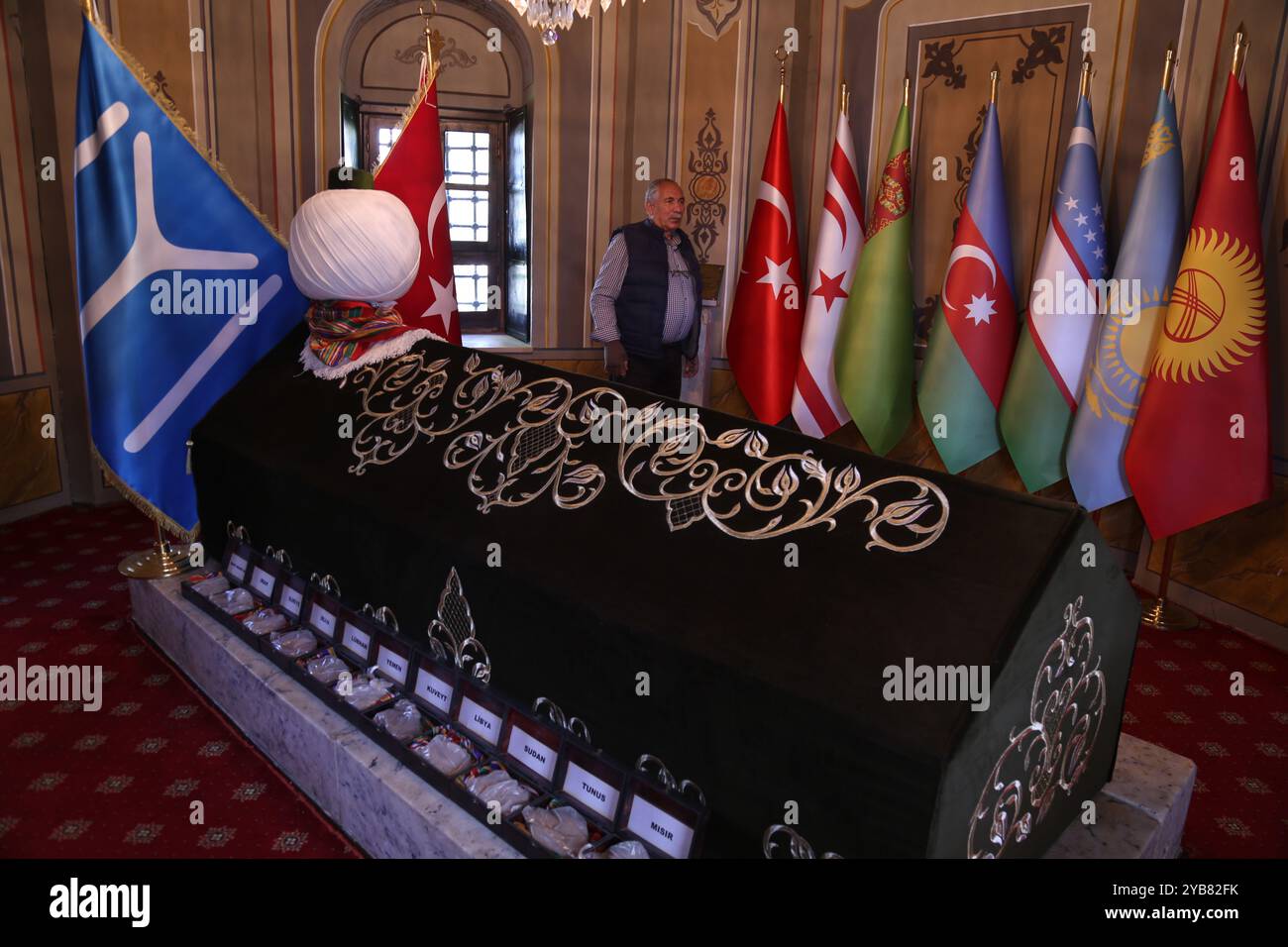 The mausoleum of Prince Ertugrul and the tombs of his family members in ...
