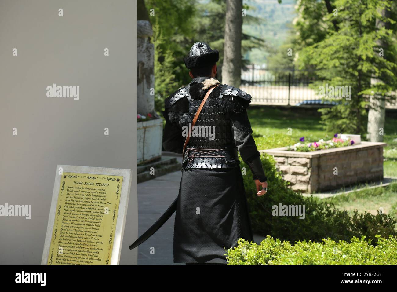 The mausoleum of Prince Ertugrul and the tombs of his family members in ...