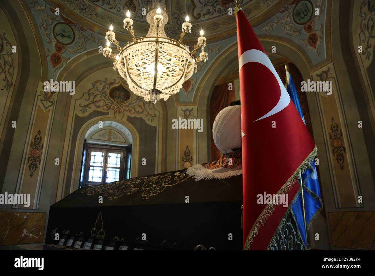 The mausoleum of Prince Ertugrul and the tombs of his family members in ...
