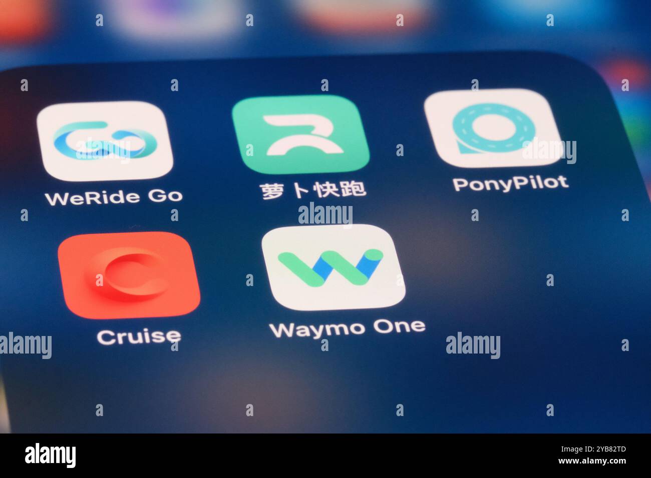 Shanghai,China-July 24th 2024:Waymo One, Cruise, WeRide Go, Apollo Go ...