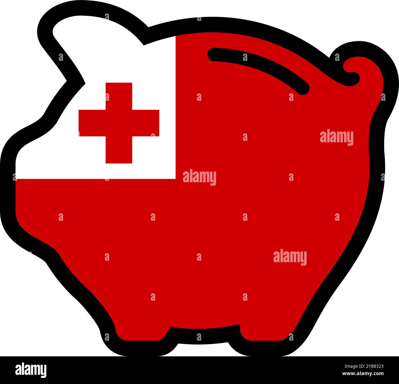 Tonga flag icon in Stock Vector Images - Alamy