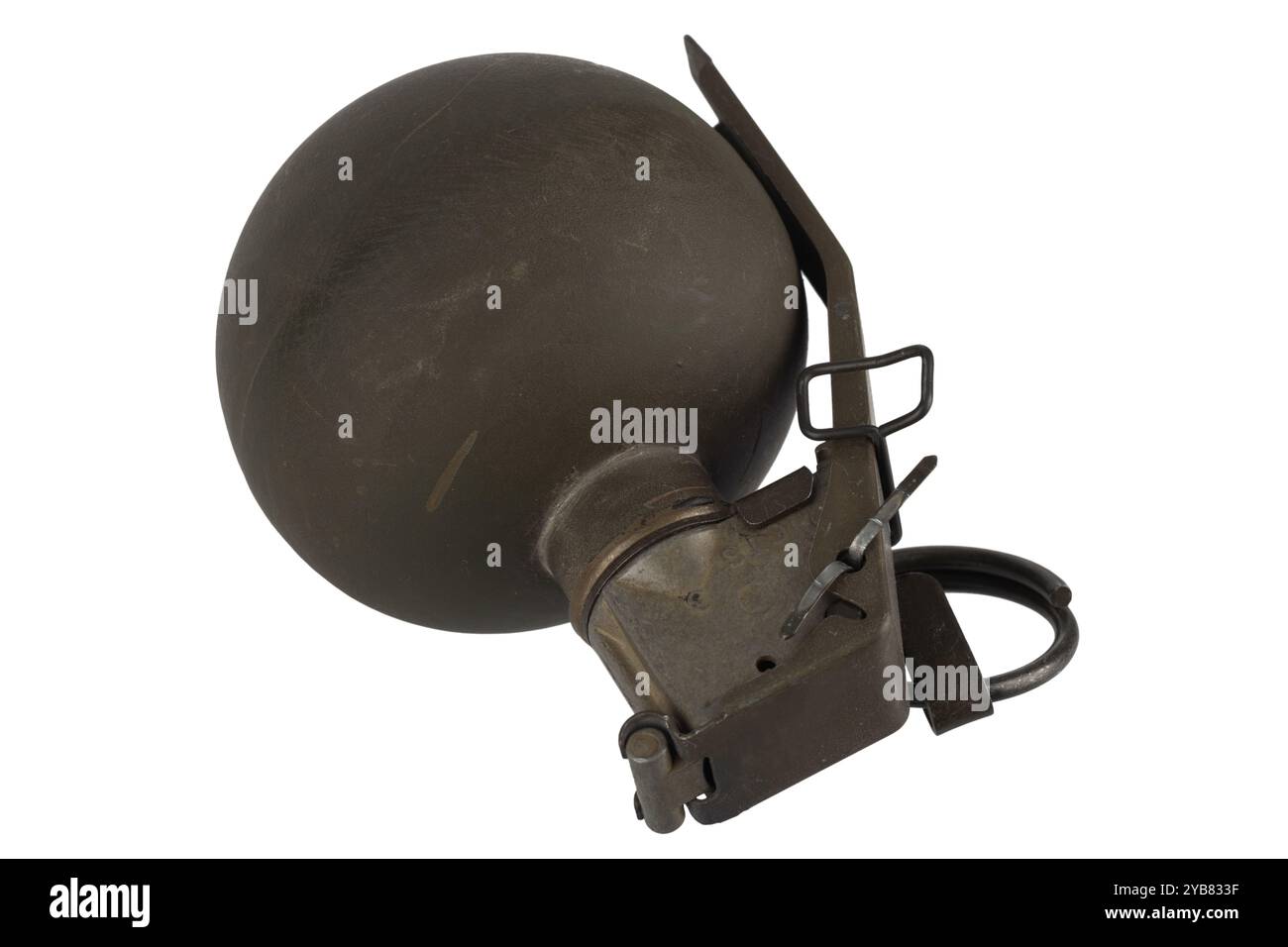 M67 fragmentation hand grenade isolated on white background Stock Photo ...