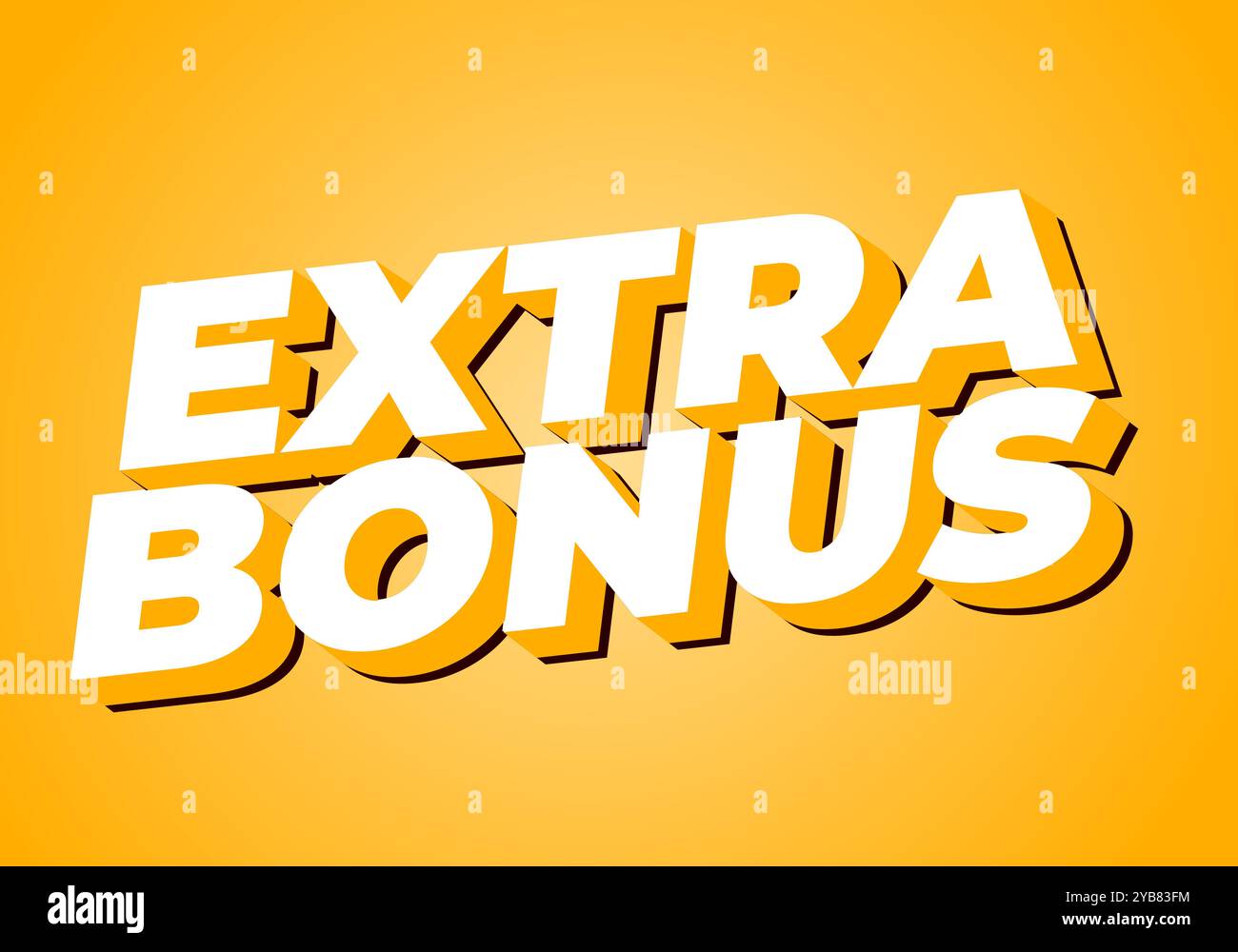 Extra bonus. Text effect design in 3D style for social media or ...