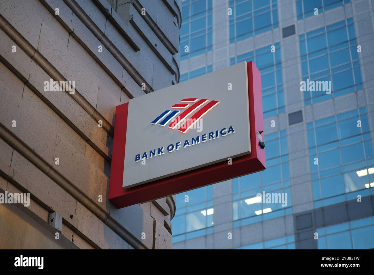 Salt Lake City,Utah,USA-June 16th 2024: Bank of America company brand ...