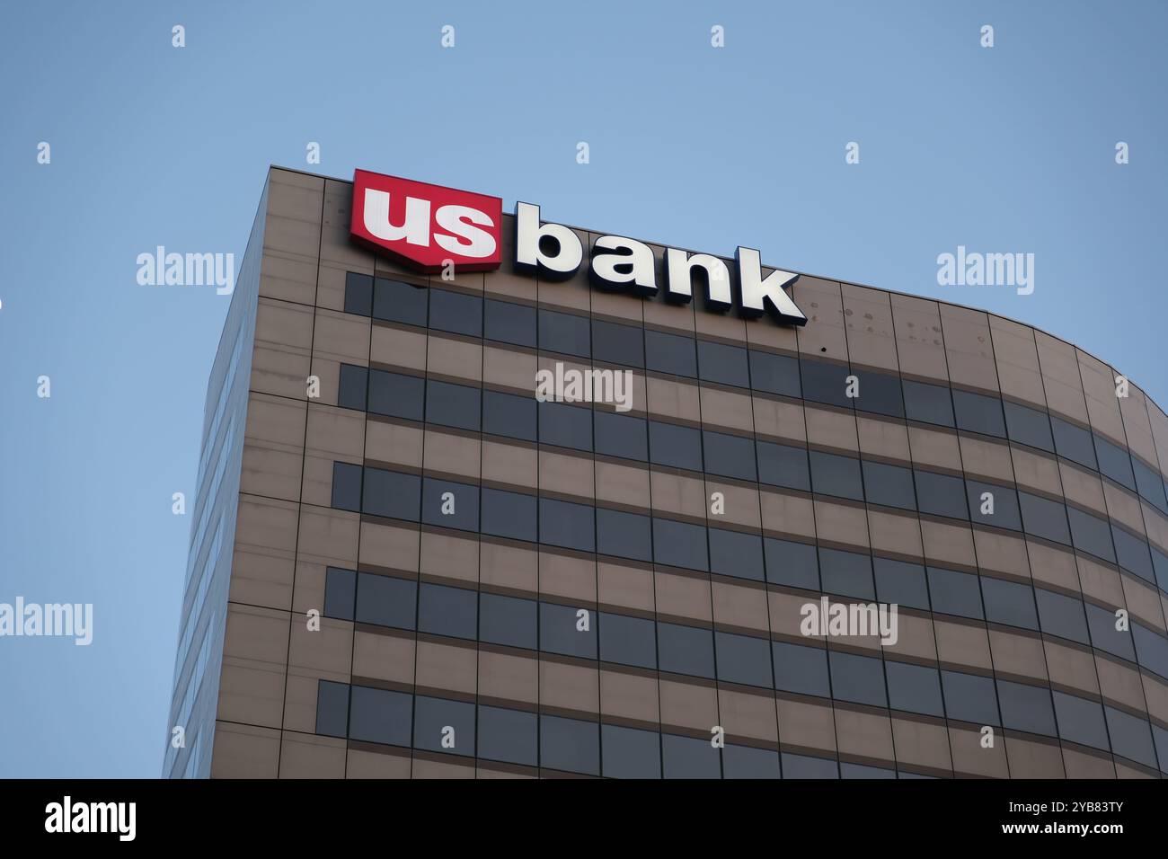 Salt Lake City,Utah,USA-June 16th 2024: US bank company office building ...