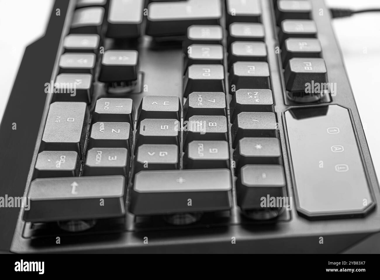 Modern wireless keyboard on white Stock Photo - Alamy