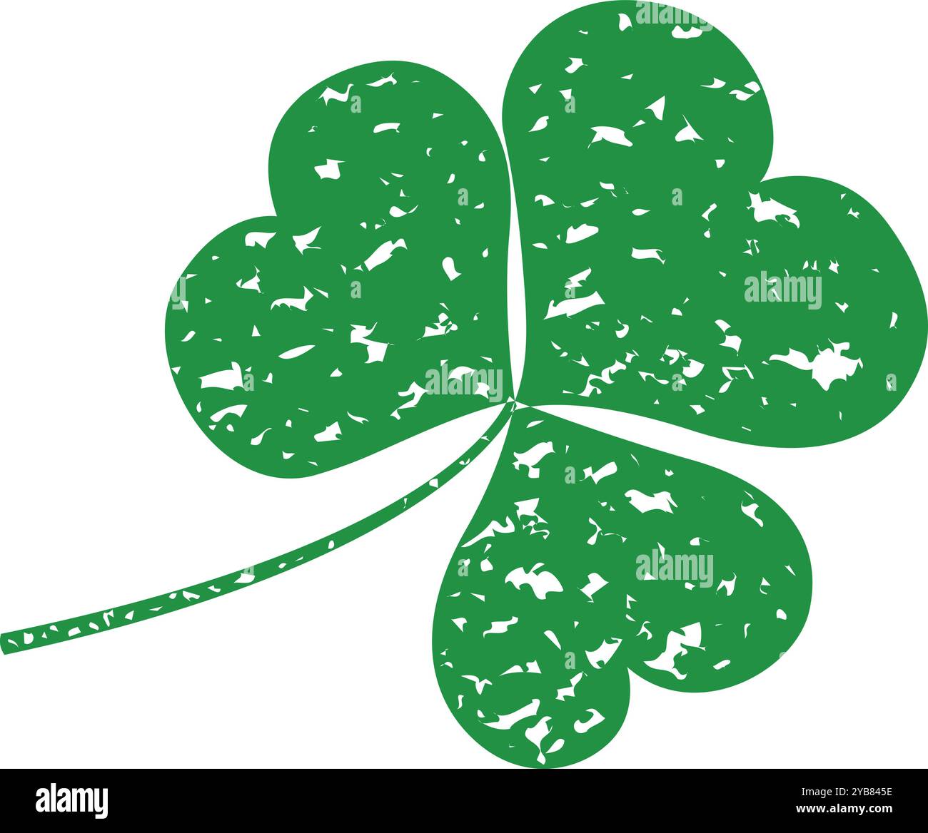 Stylized clover leaf. Plant Trifolium Stock Vector Image & Art - Alamy