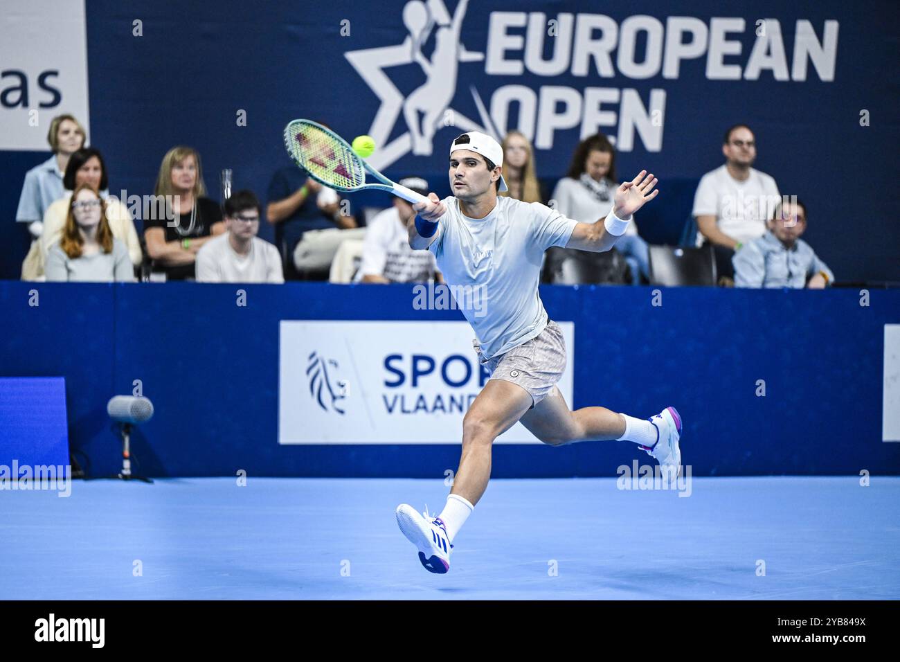 Antwerp, Belgium. 17th Oct, 2024. US Marcos Giron pictured in action ...
