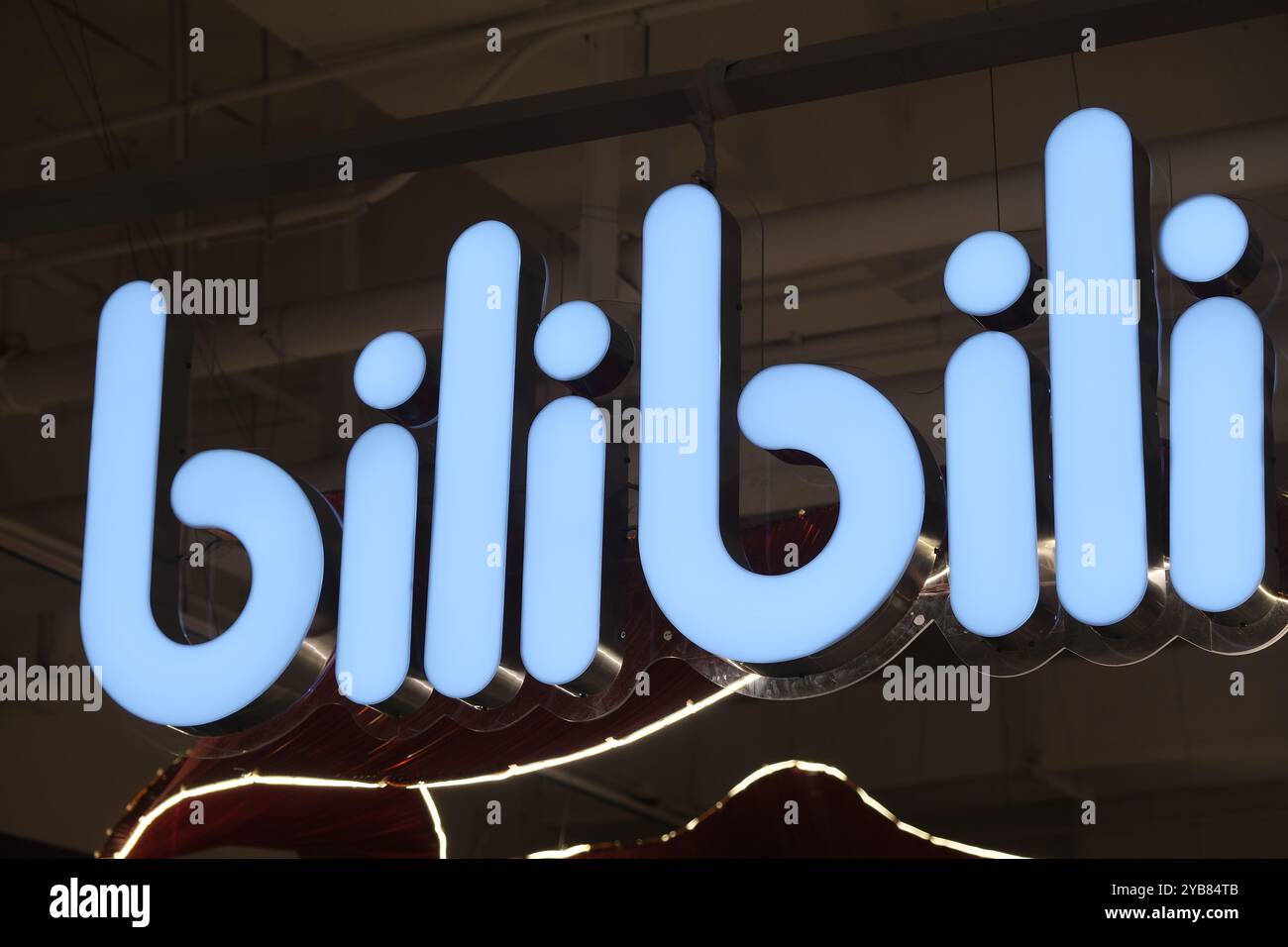 Shanghai,China-Oct.15th 2023: Bilibili company brand logo Stock Photo - Alamy