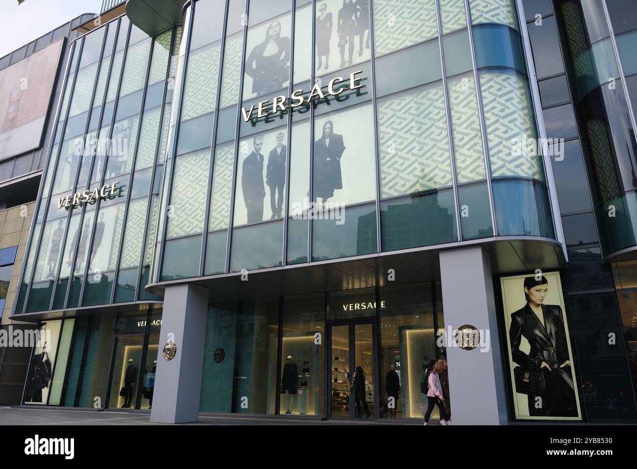 Shanghai,China-Dec.9th 2023:large Versace retail store exterior Stock ...
