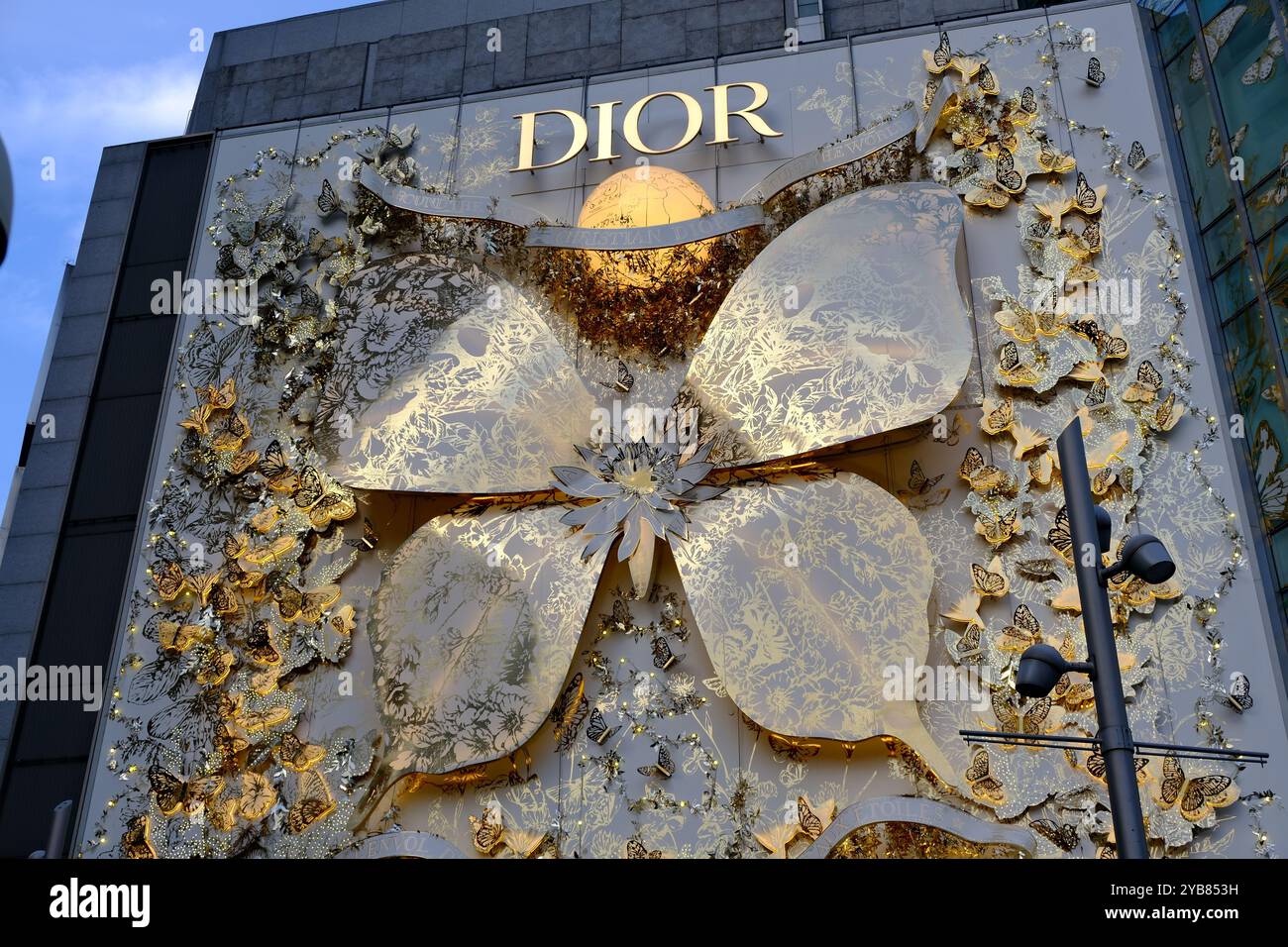 Shanghai,China-Dec.9th 2023:large DIOR flagship store exterior Stock ...