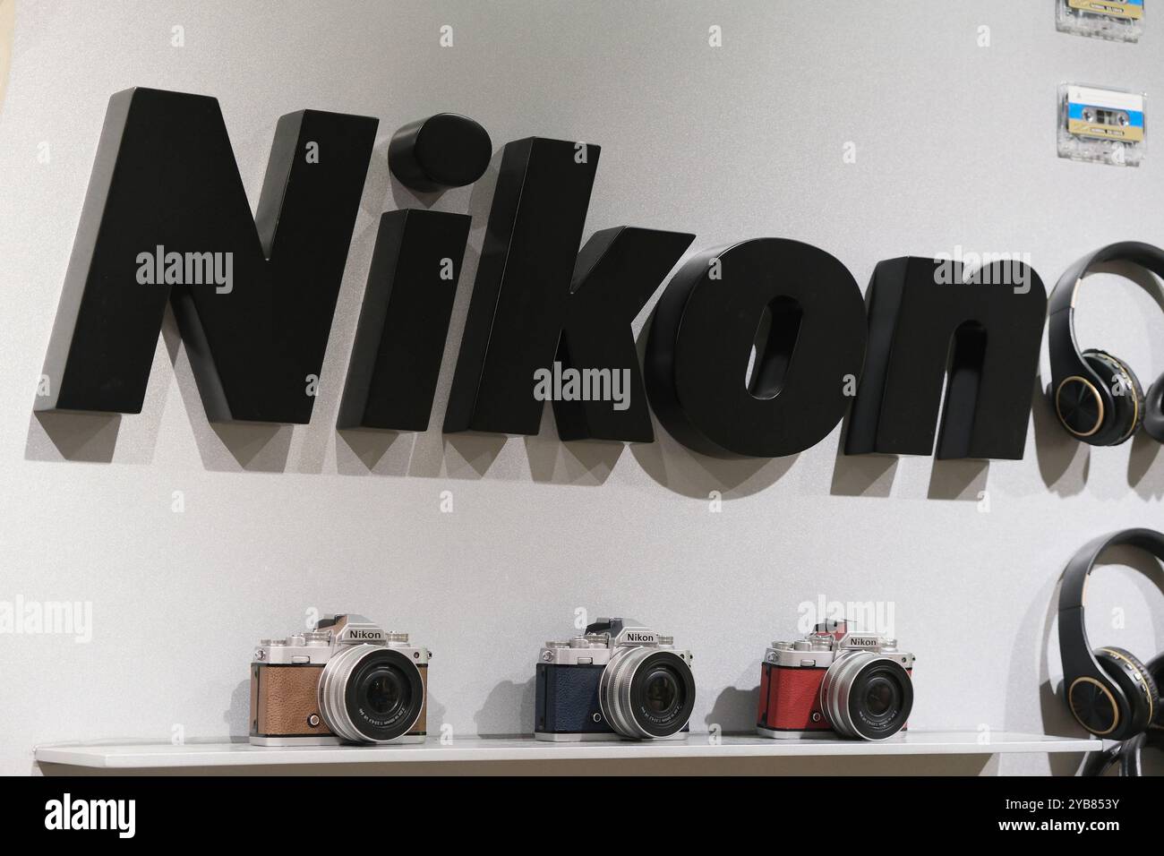 Shanghai,China-Nov.4th 2023:Nikon company brand logo Stock Photo - Alamy