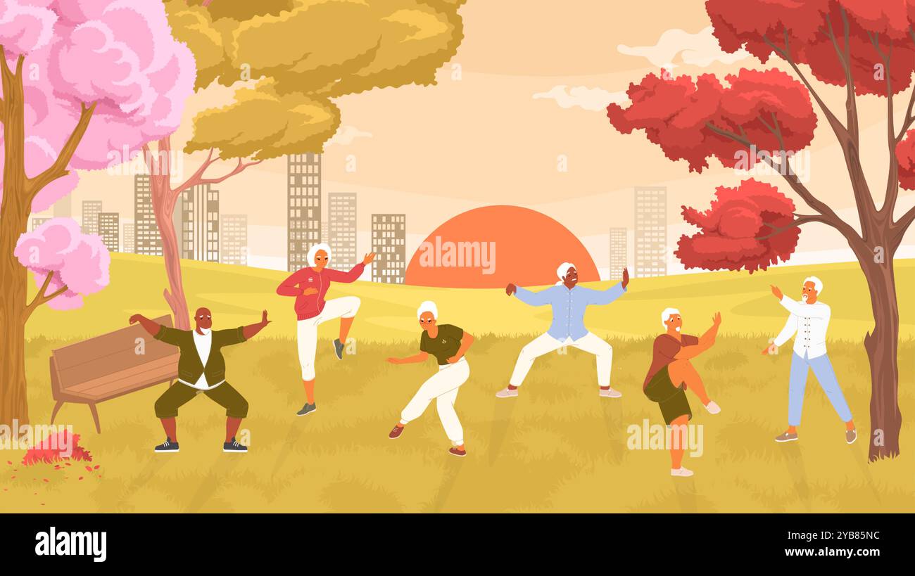 Outdoor park mature woman Stock Vector Images - Alamy