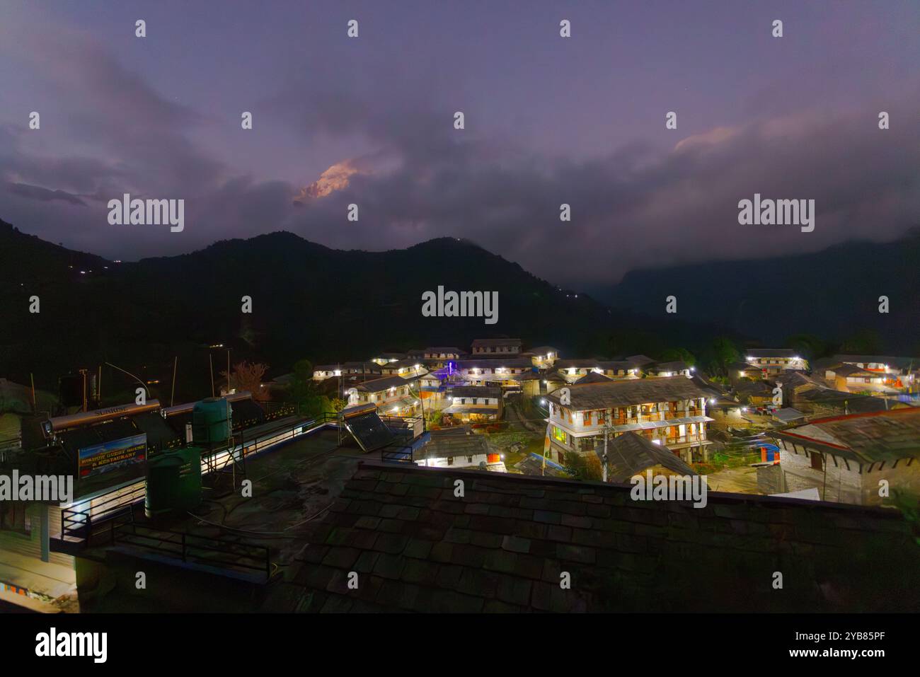 Ghandruk, Nepal November 11 2023: the gurung village in ghandruk is ...