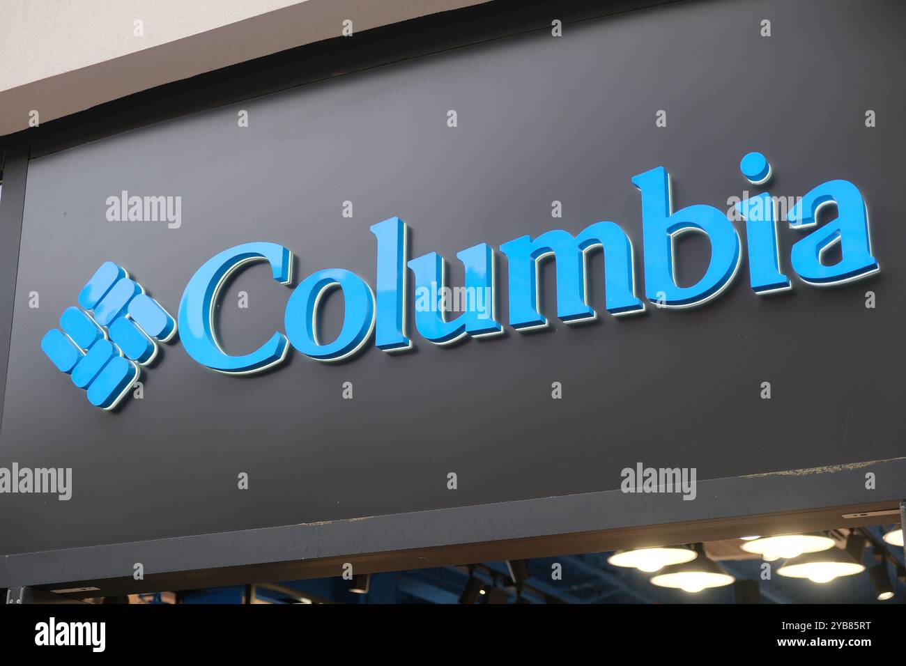 Shanghai,China-Sep.30th 2023:Columbia Sportswear Company store sign ...