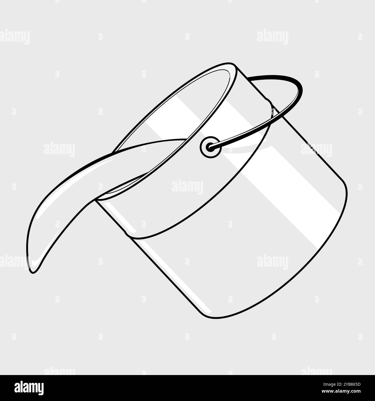Black line vector bucket illustration Stock Vector Image & Art - Alamy